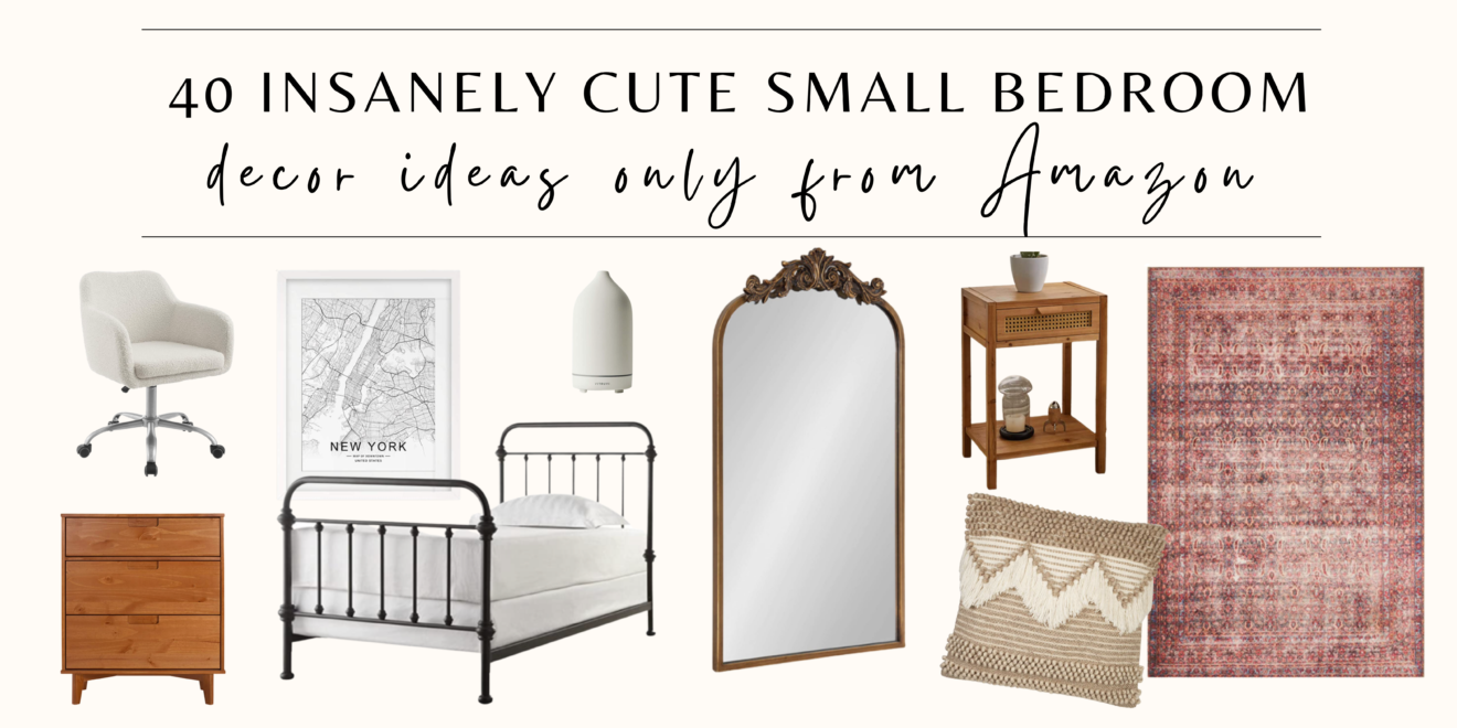 40 Insanely Cute Small Bedroom Decor Ideas You Can Only Find on Amazon