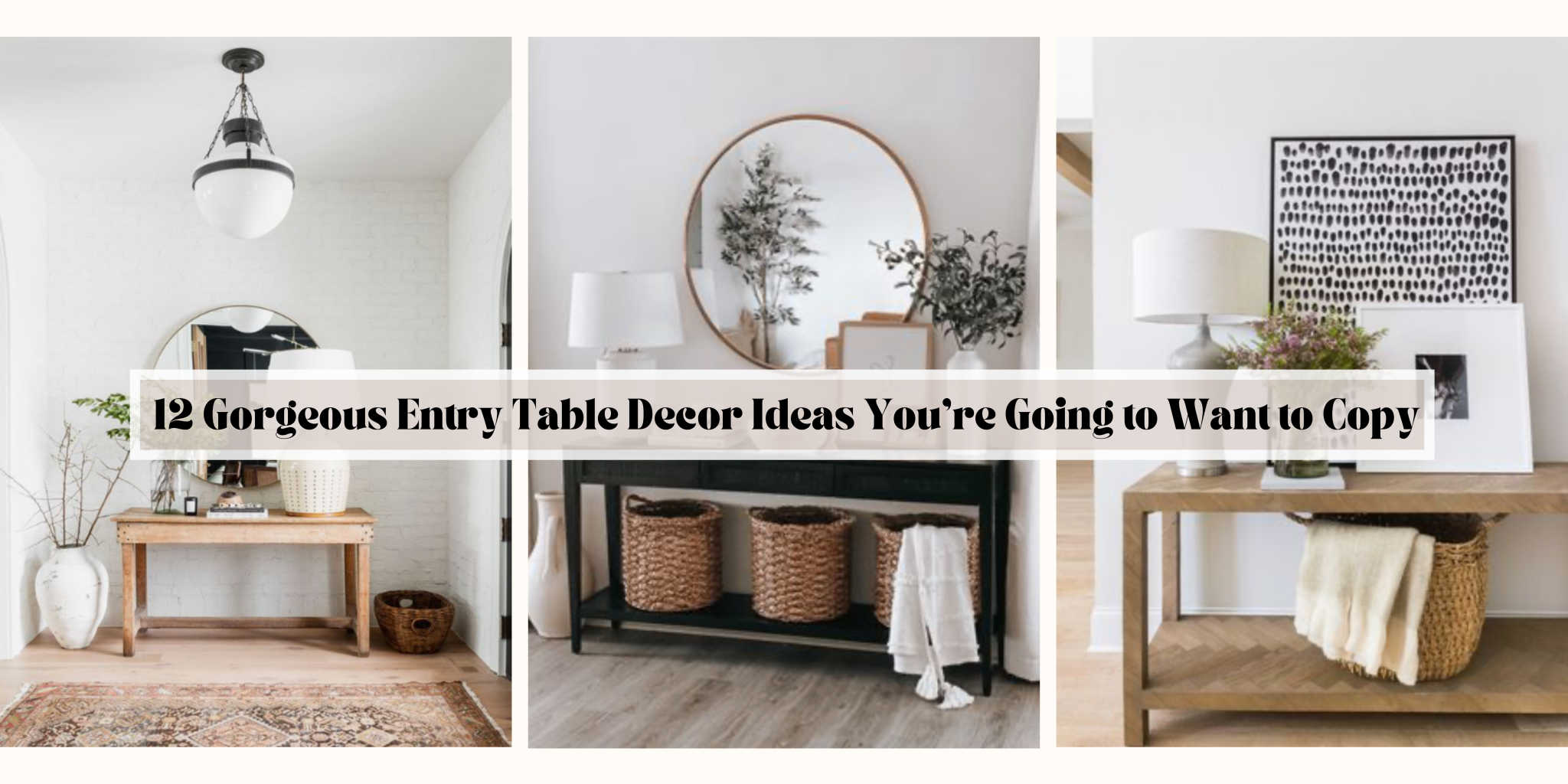12 Gorgeous Entry Table Decor Ideas You’re Going to Want to Copy - Mozie