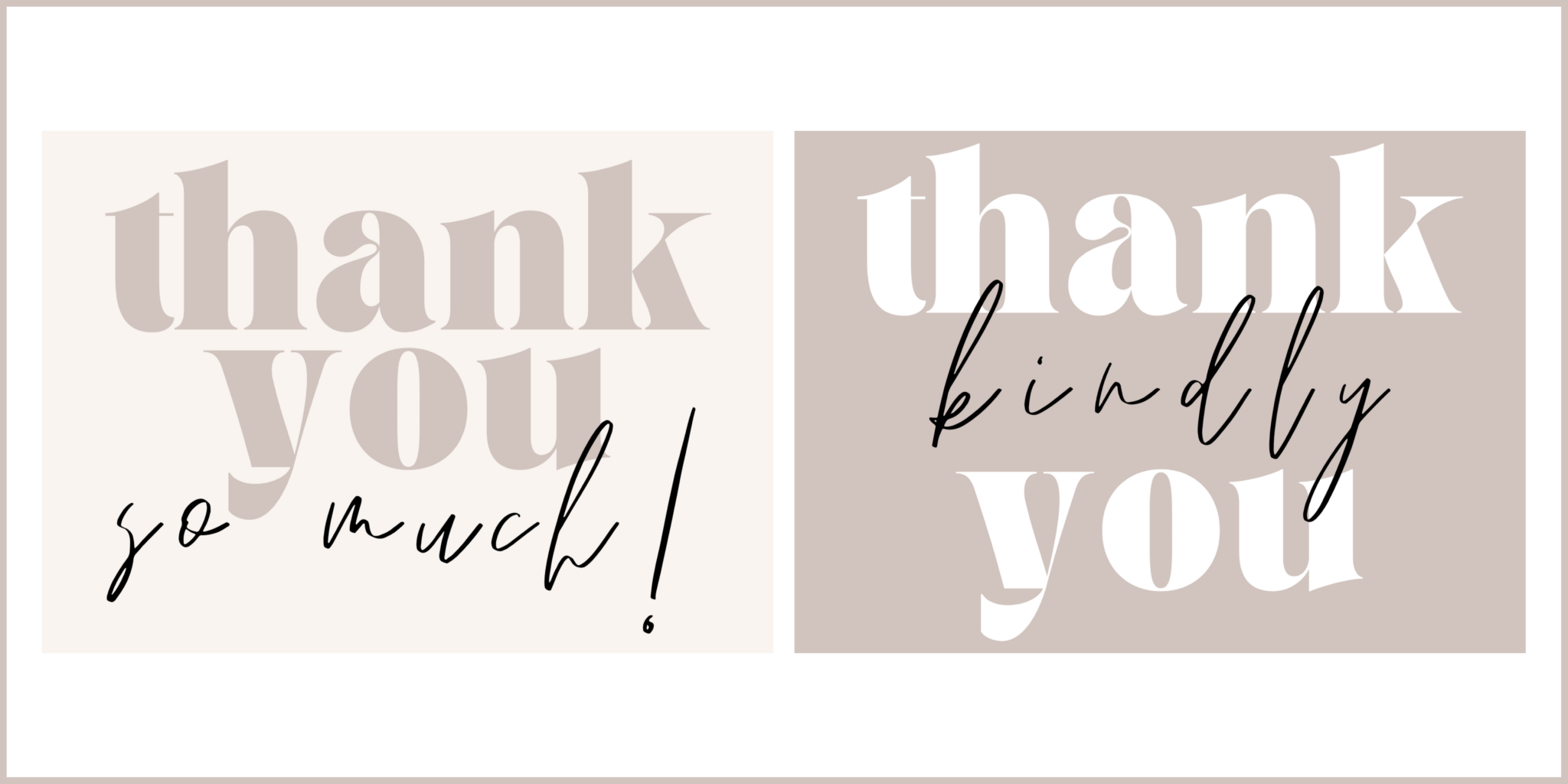 Trendy Cute + Free Printable Thank You Cards for Every Occasion - Mozie