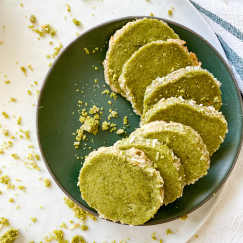 The Best Matcha Shortbread Cookies - Mozie