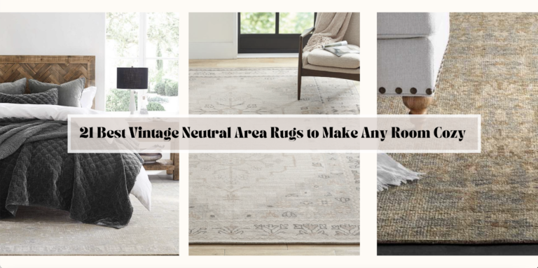 21 Gorgeous Vintage Neutral Area Rugs to Make Any Room More Cozy - Mozie