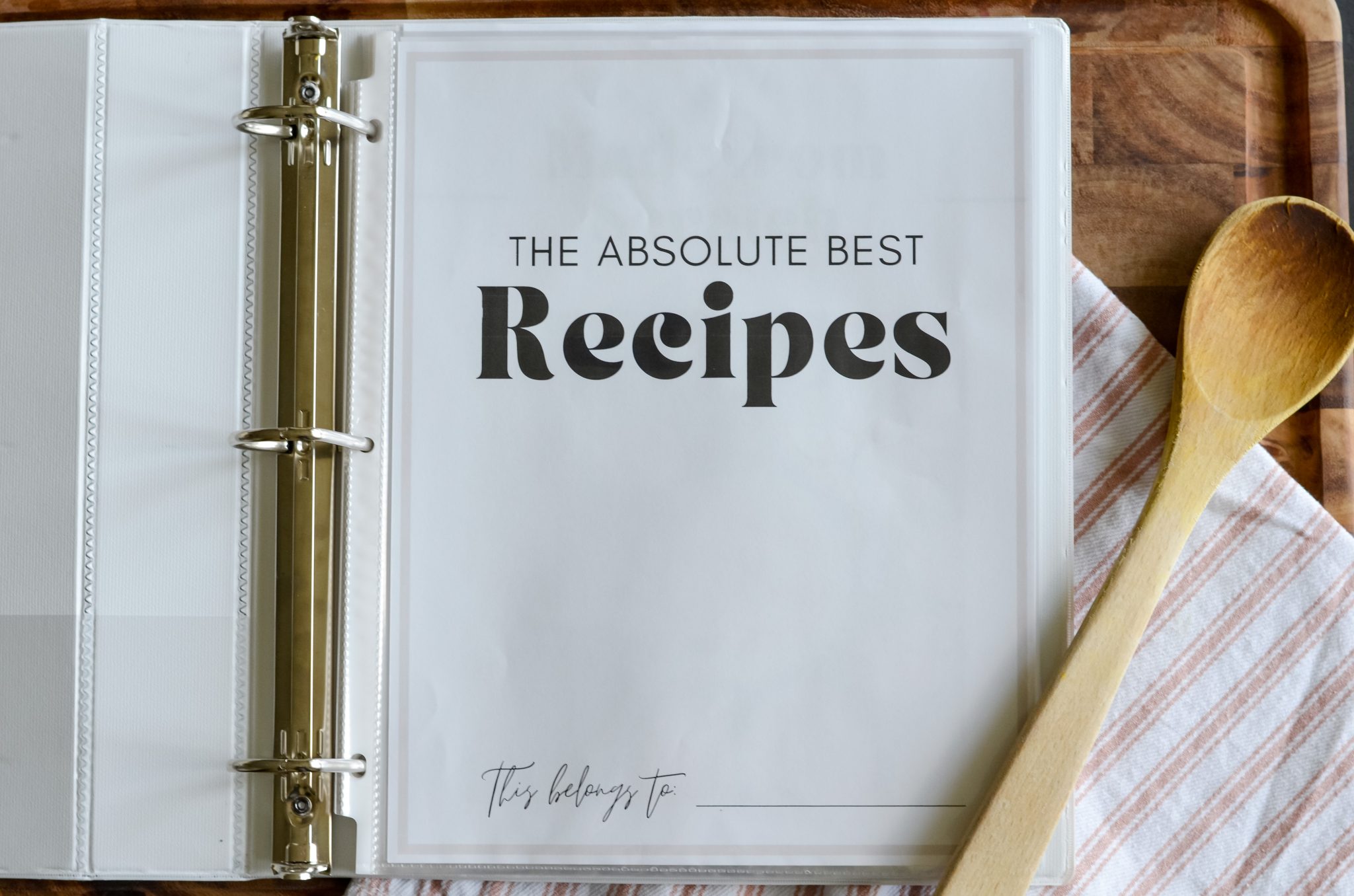 Free Printable Recipe Binder | How to Make a Recipe Binder - Mozie