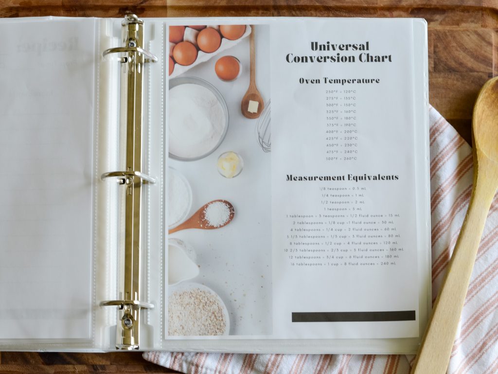 Free Printable Recipe Binder | How to Make a Recipe Binder - Mozie