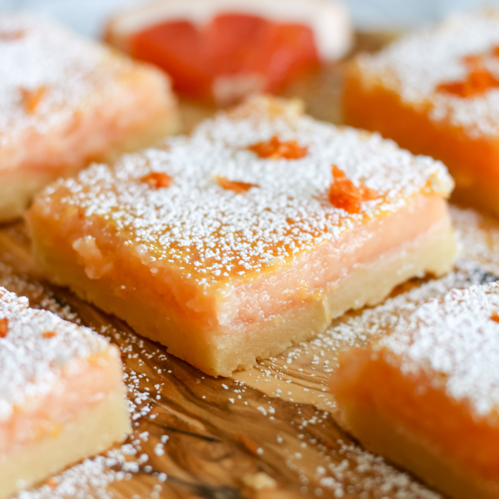 Tangy Grapefruit Bars - Mozie