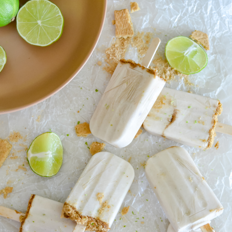 Homemade Creamy Key Lime Pie Popsicles - Mozie