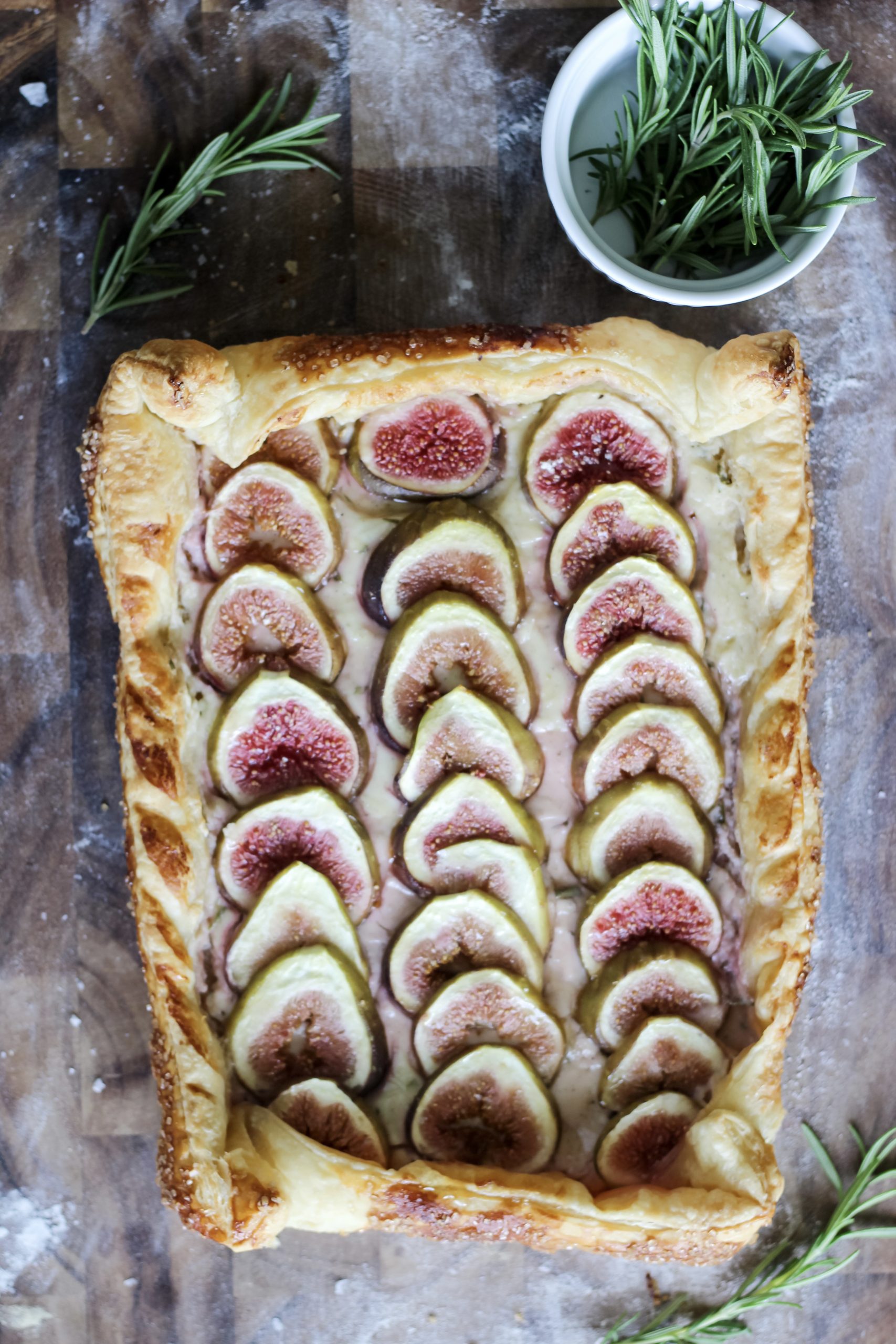 Rosemary Honey Fig Galette with Cardamom Cream Cheese - Mozie