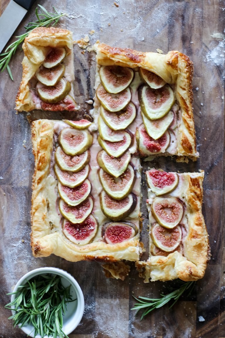 Rosemary Honey Fig Galette with Cardamom Cream Cheese - Mozie