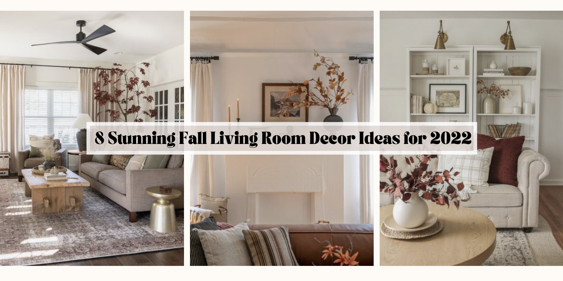 8 Stunning Fall Living Room Decor Ideas for 2022 - Mozie