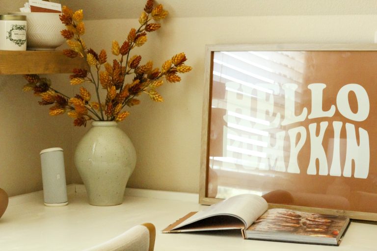 Fall Home Office Decor: How We Decorated Our Home Office for Fall - Mozie