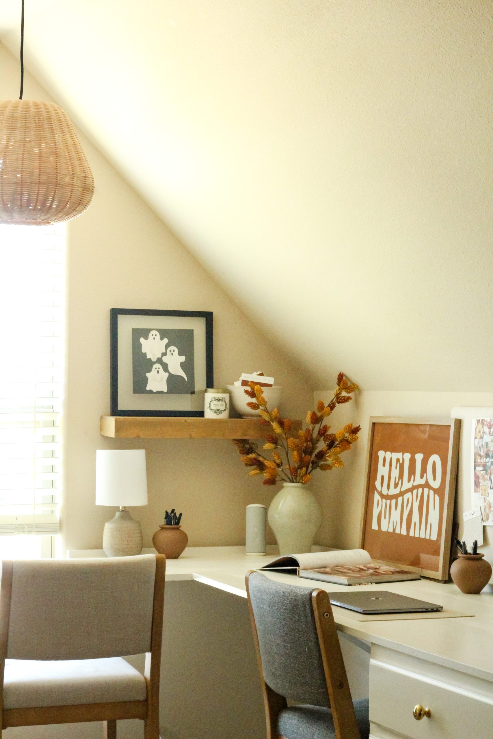 Fall Home Office Decor: How We Decorated Our Home Office for Fall - Mozie