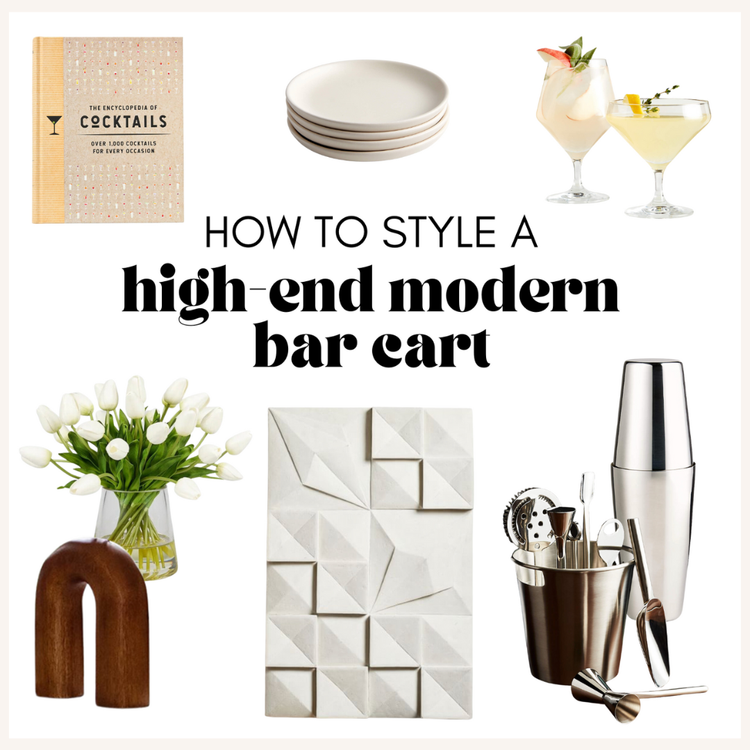 How to Style Your Bar Cart 5 Different Ways - Mozie