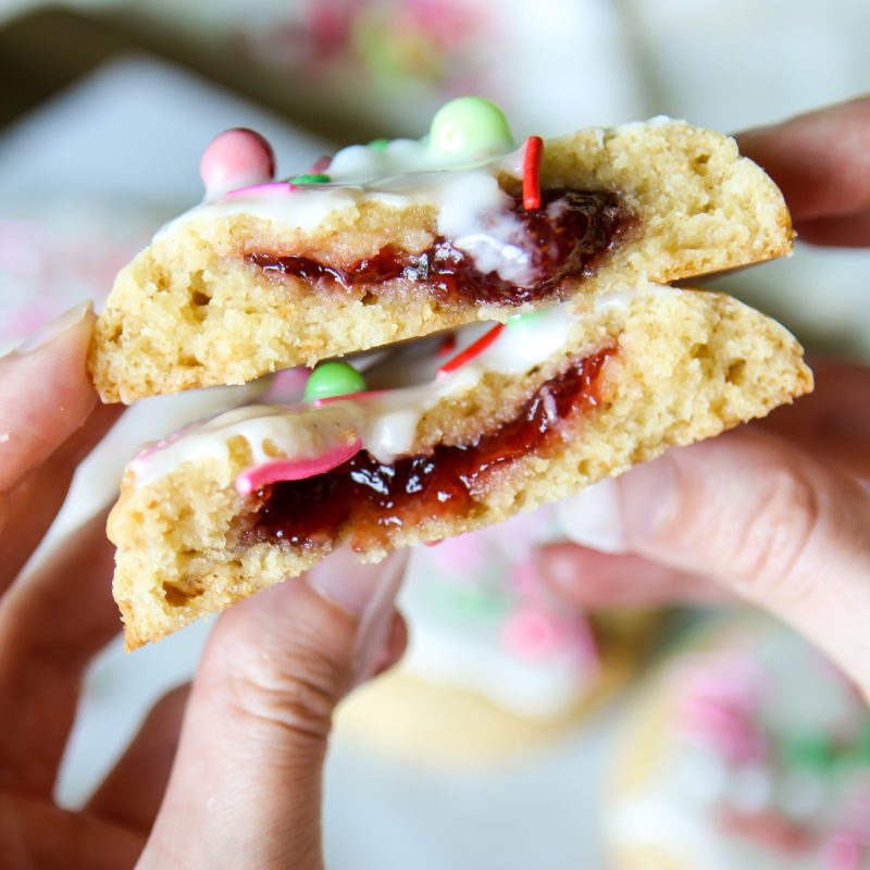 The Best Frosted Strawberry Pop Tart Cookies - Mozie