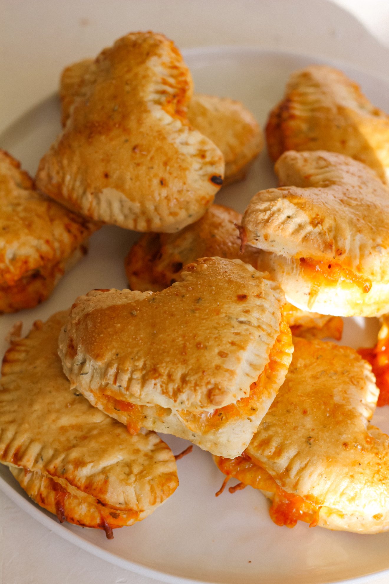 Mini Heart-Shaped Calzones - Mozie