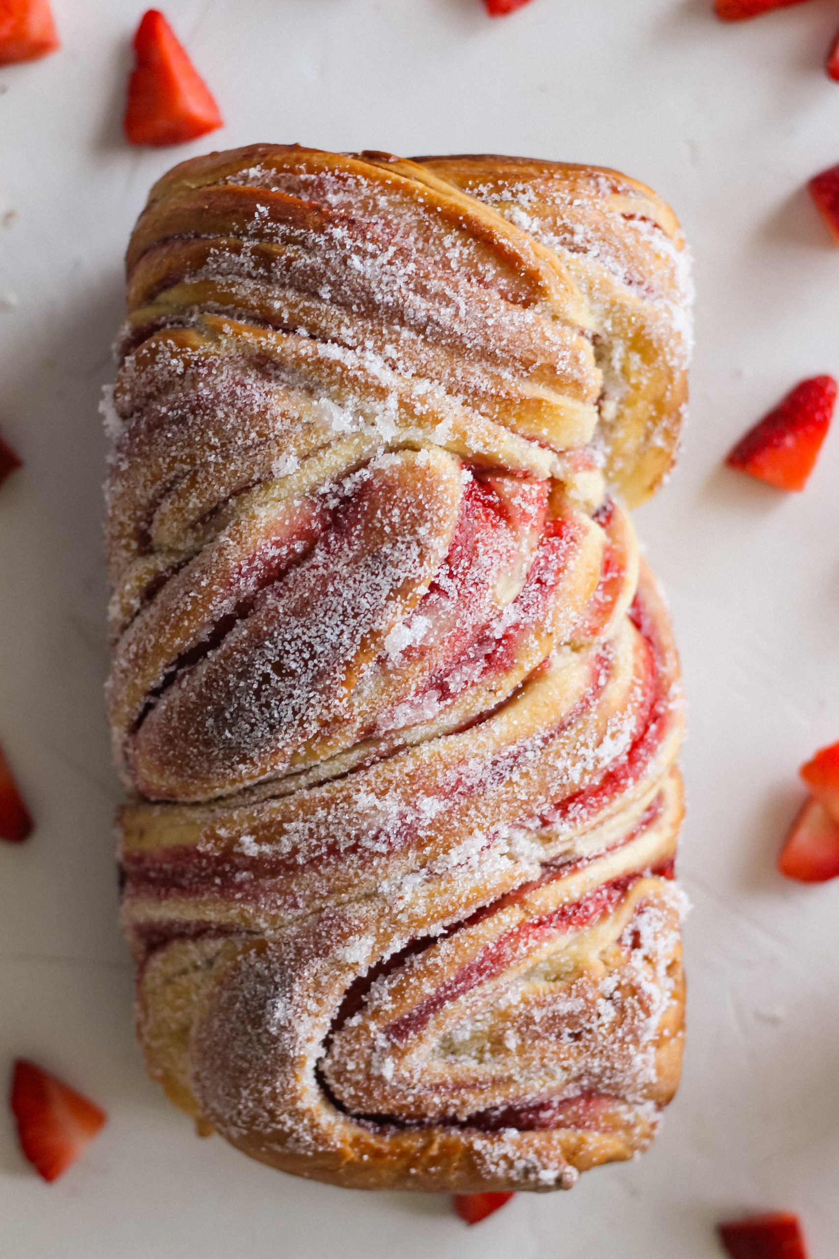 Strawberry Donut Babka Bread - Mozie