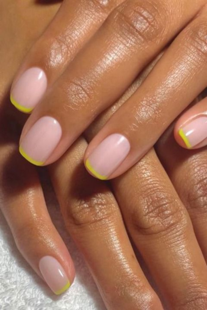 15 Colorful French Tip Nail Ideas for Spring - Mozie