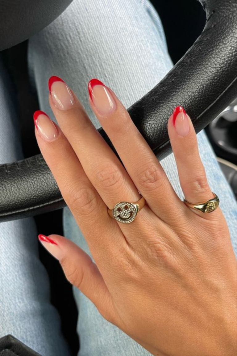 15 Colorful French Tip Nail Ideas for Spring - Mozie