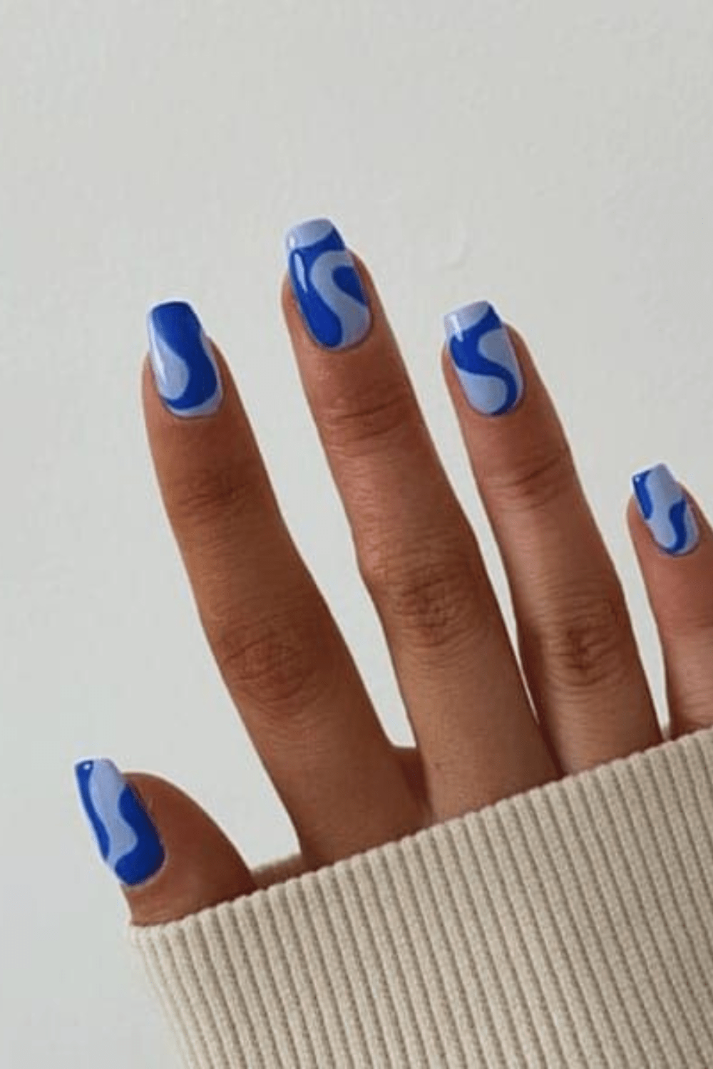 27 Super Cute Blue Nail Ideas You'll Love - Mozie