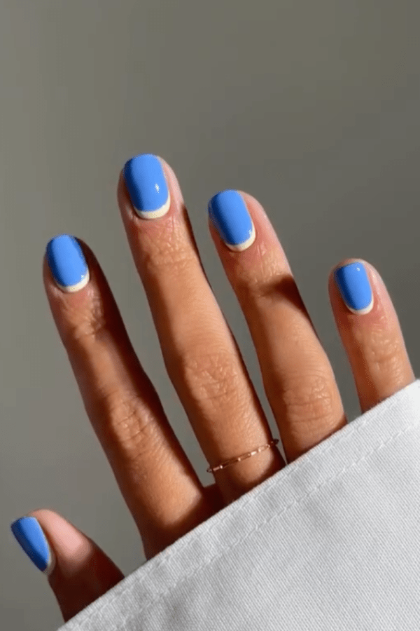 27 Super Cute Blue Nail Ideas You'll Love - Mozie