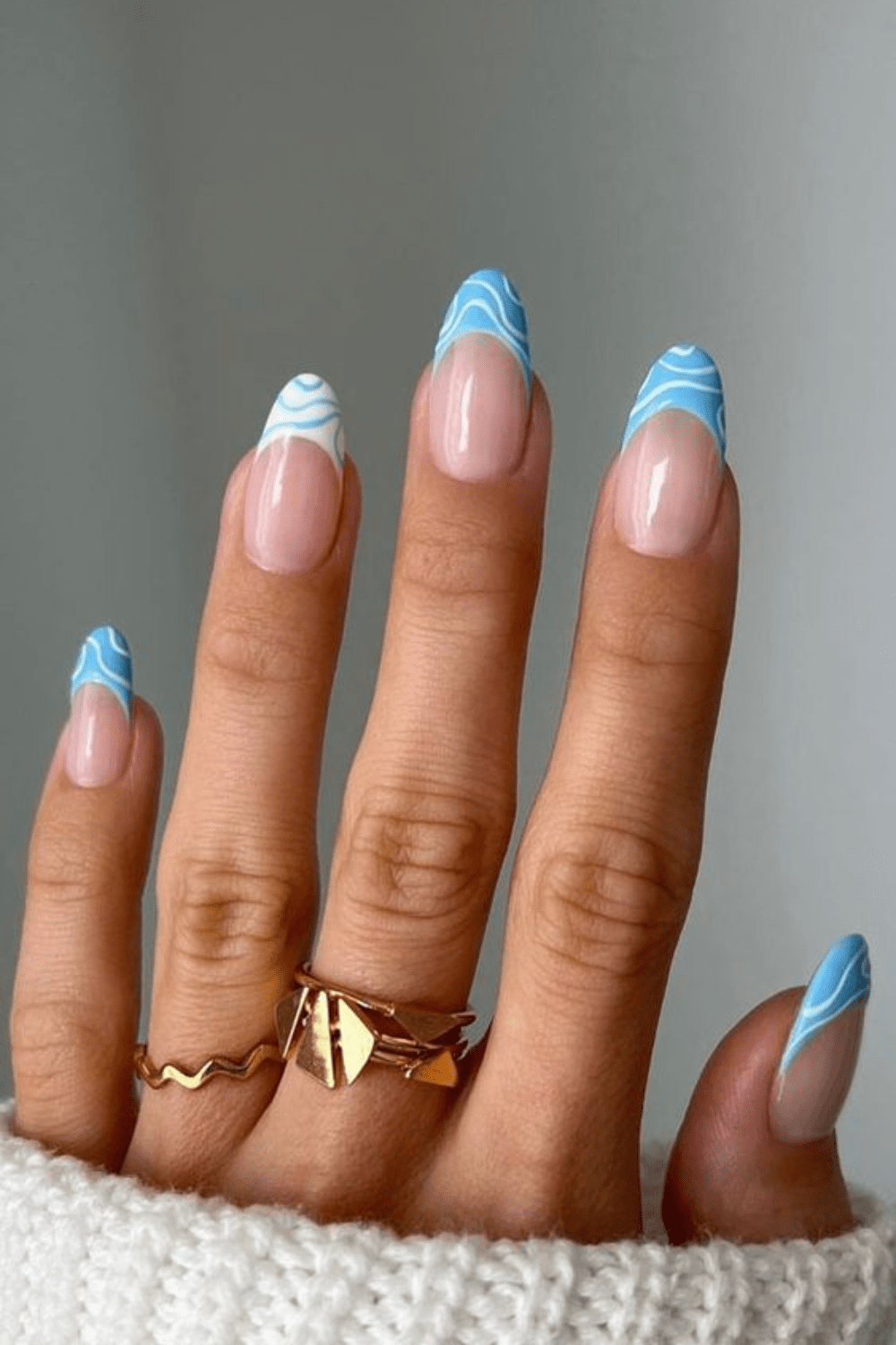 27 Super Cute Blue Nail Ideas You'll Love - Mozie