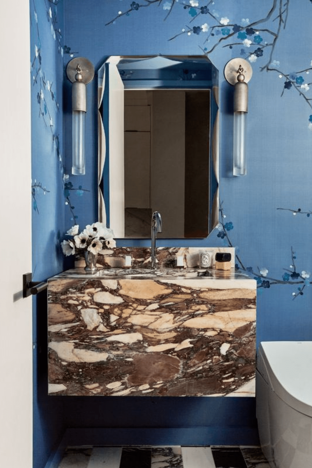These Bold Half Bathroom Designs Are Jam Packed with Personality - Mozie