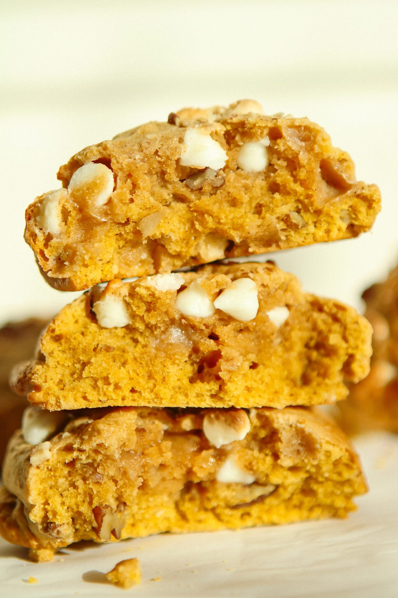 Bakery Style Pumpkin White Chocolate Pecan Cookies - Mozie