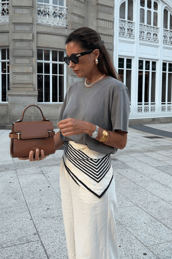 The Scarf Belt Fashion Trend Is Replacing Belts This Fall - Mozie