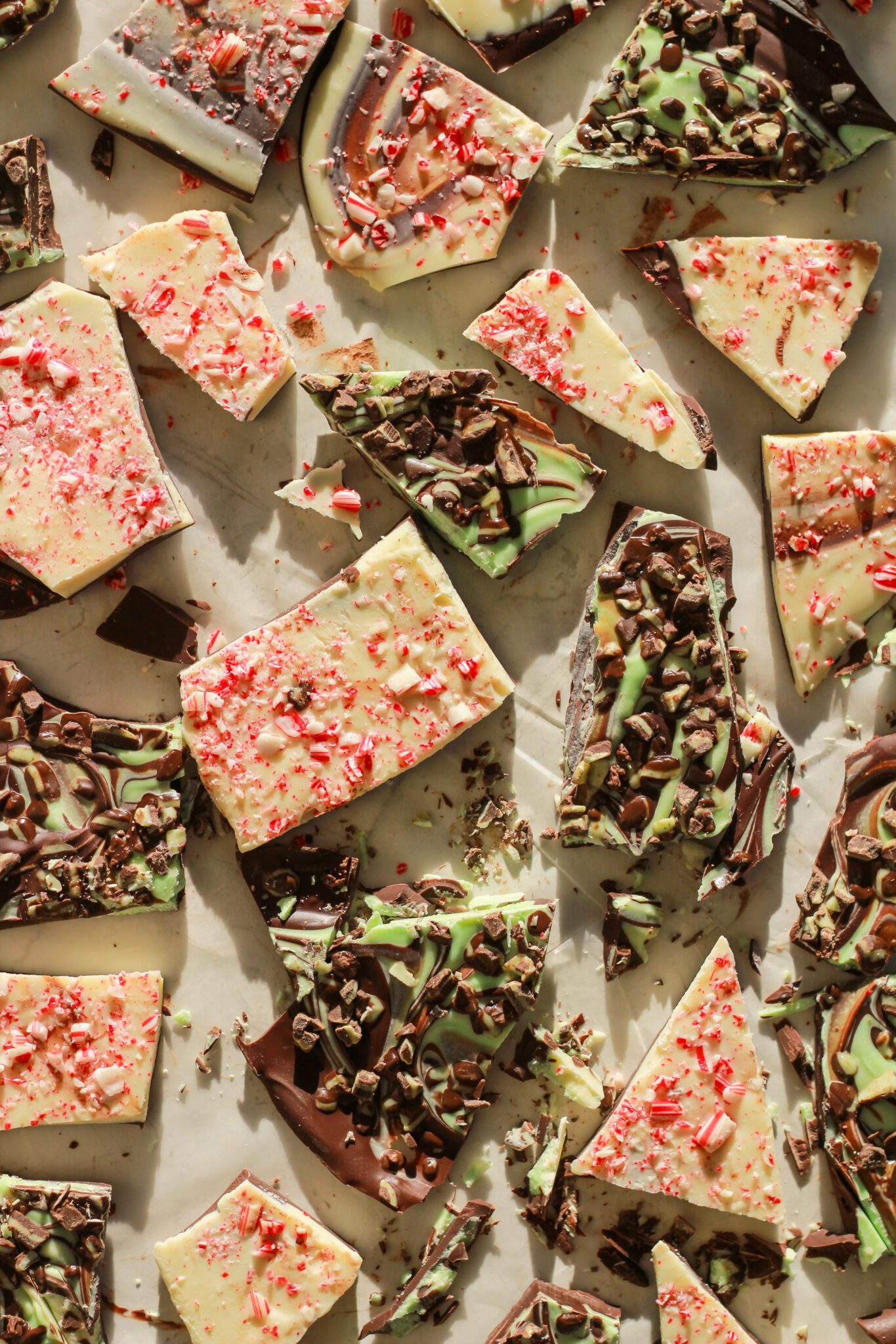 Mint Chocolate Bark: Two Versions, One Recipe! - Mozie