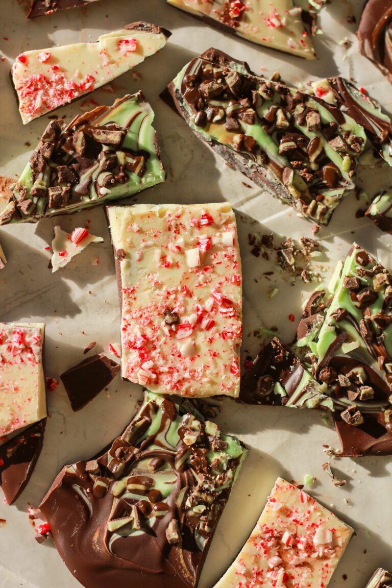 Mint Chocolate Bark: Two Versions, One Recipe! - Mozie