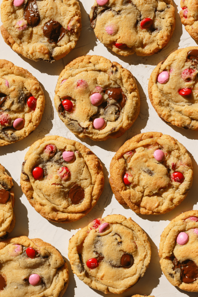 Valentine's Chocolate Chunk M&M Cookies - Mozie